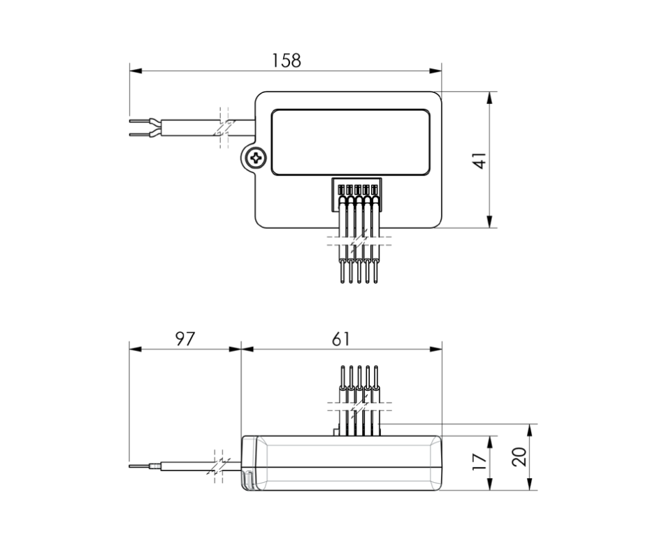 Casambi 4 Push Button Controller– Integrated Power