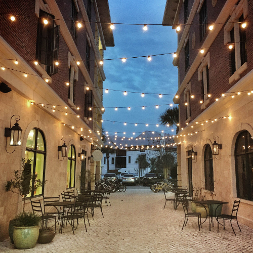 Festoon Lighting– Integrated Power