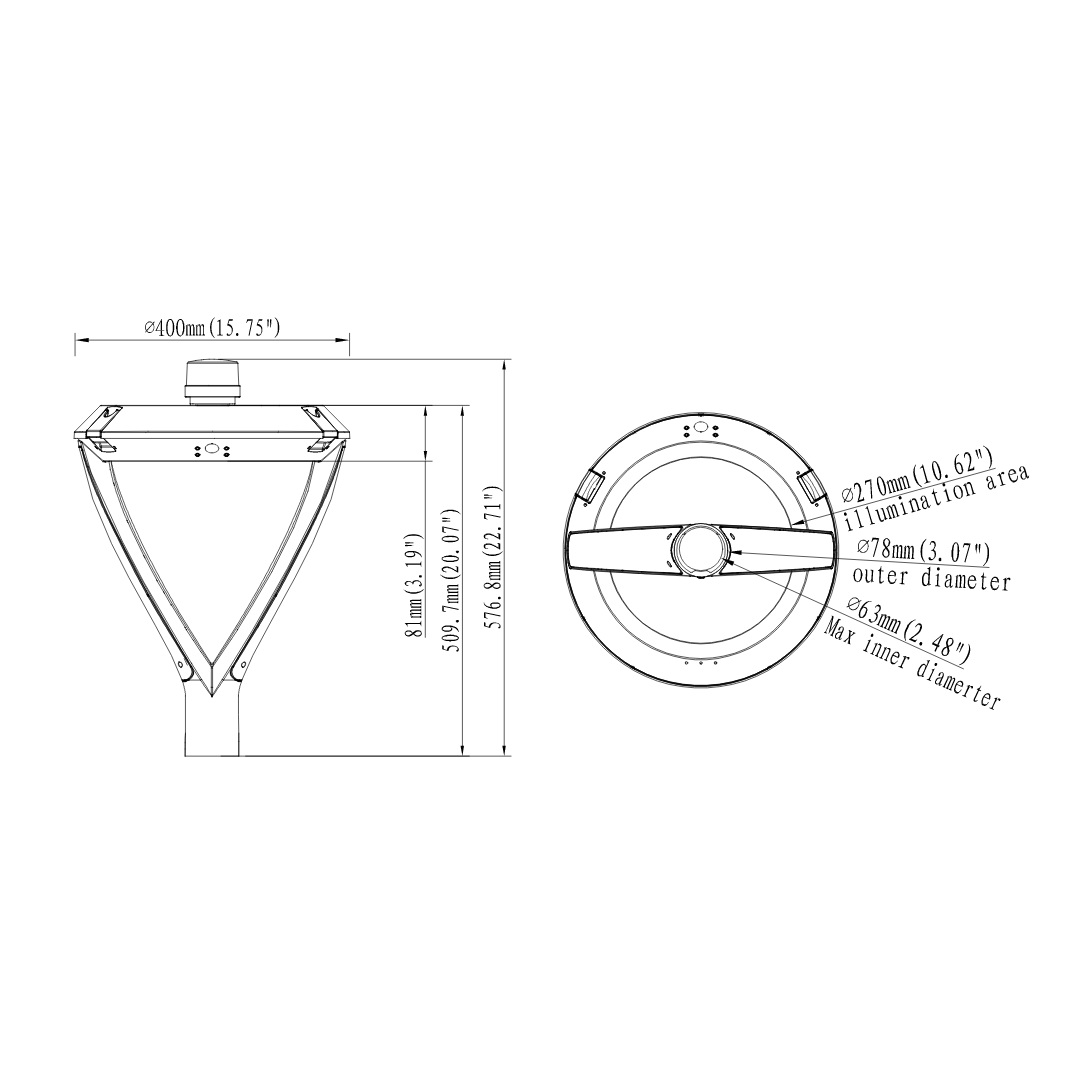 PT5 Series Casambi LED Poletop Lights - 60W Twin Arm– Integrated Power