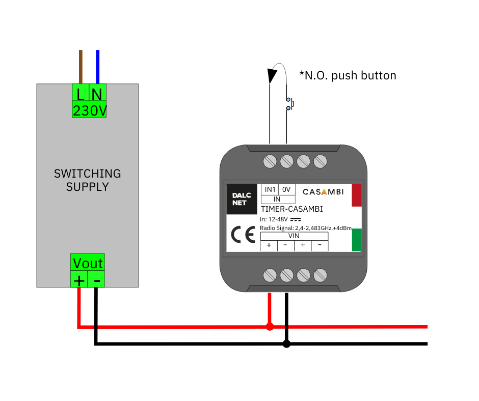 Casambi Back Up Timer– Integrated Power