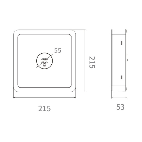 EM Series Emergency LED Spitfire Surface Mount - 3W Black– Integrated Power