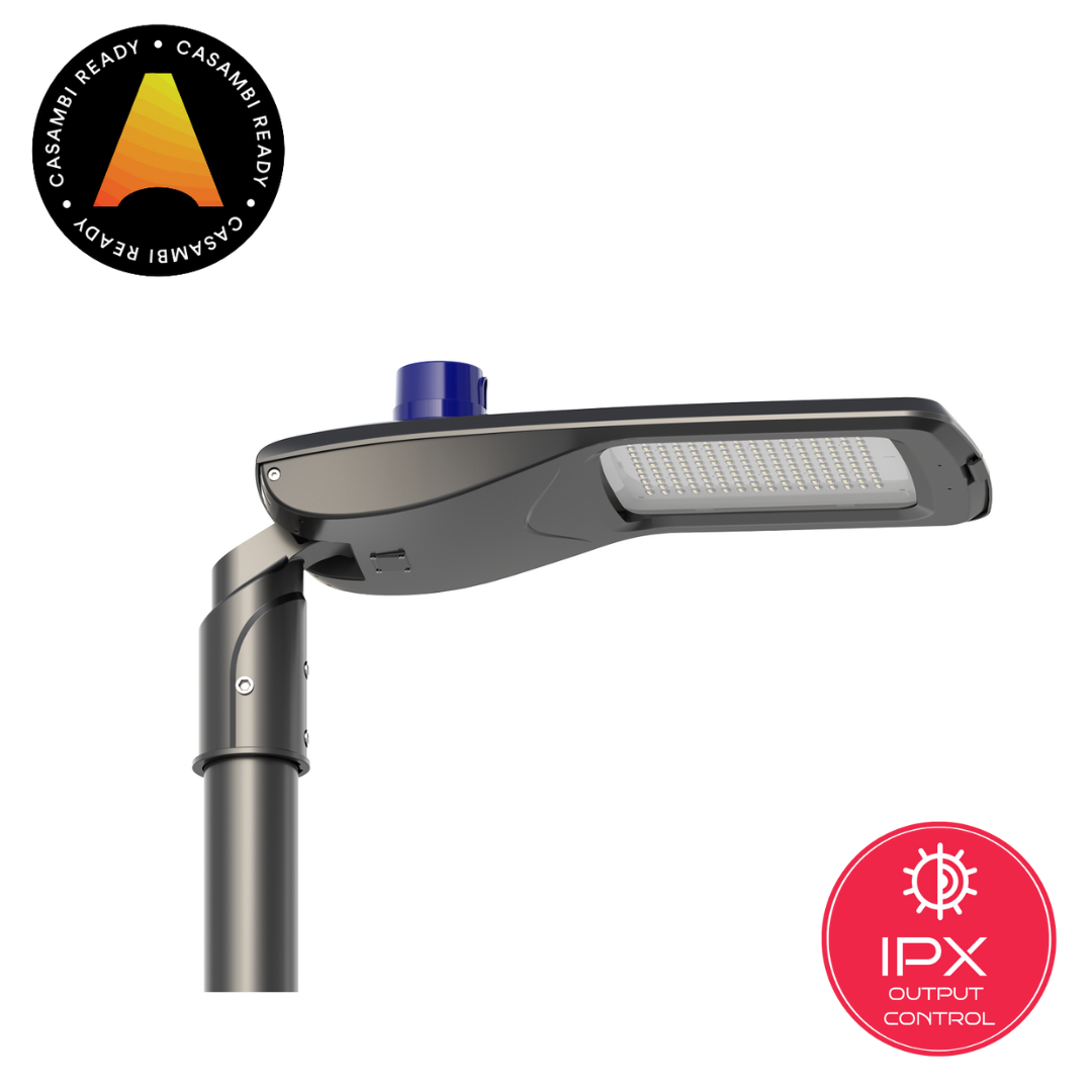 SL2 Series LED Streetlight with PE Cell - 30W Black– Integrated Power