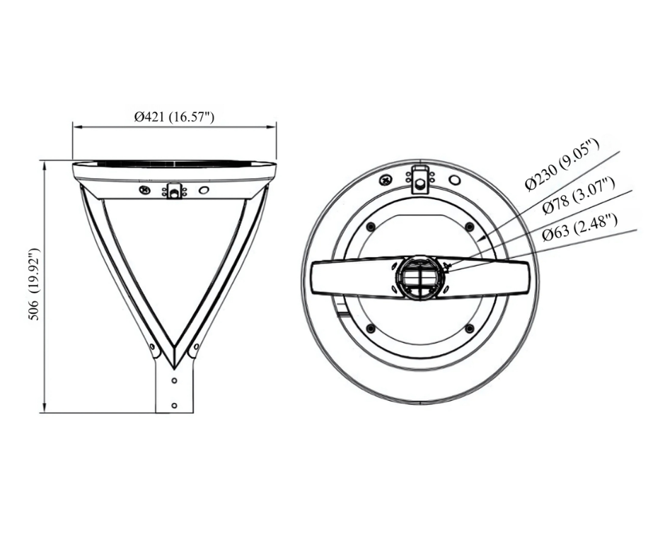 PT5 Series Solar LED Poletop Lights - 10W Twin Arm– Integrated Power