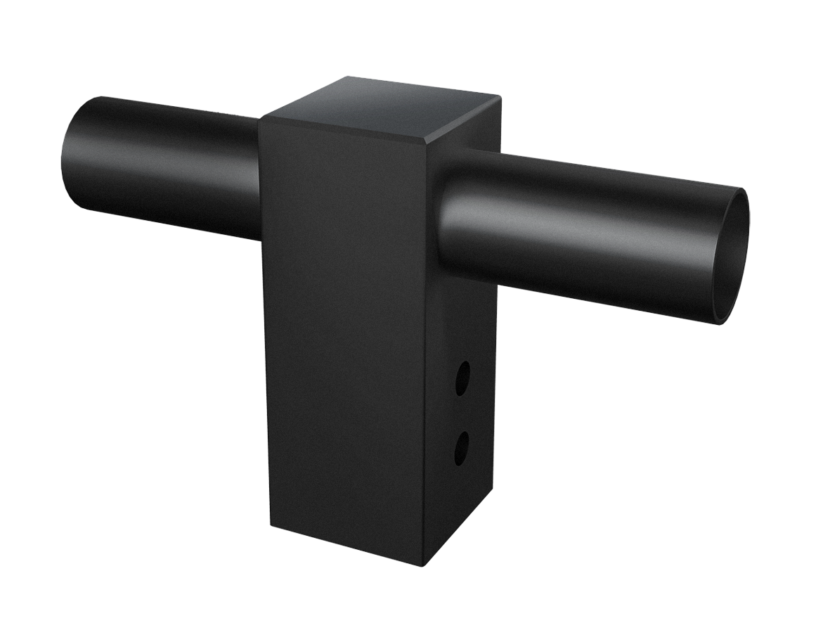 SL2 100mm Square Pole Double Spigot Adaptor - Black– Integrated Power