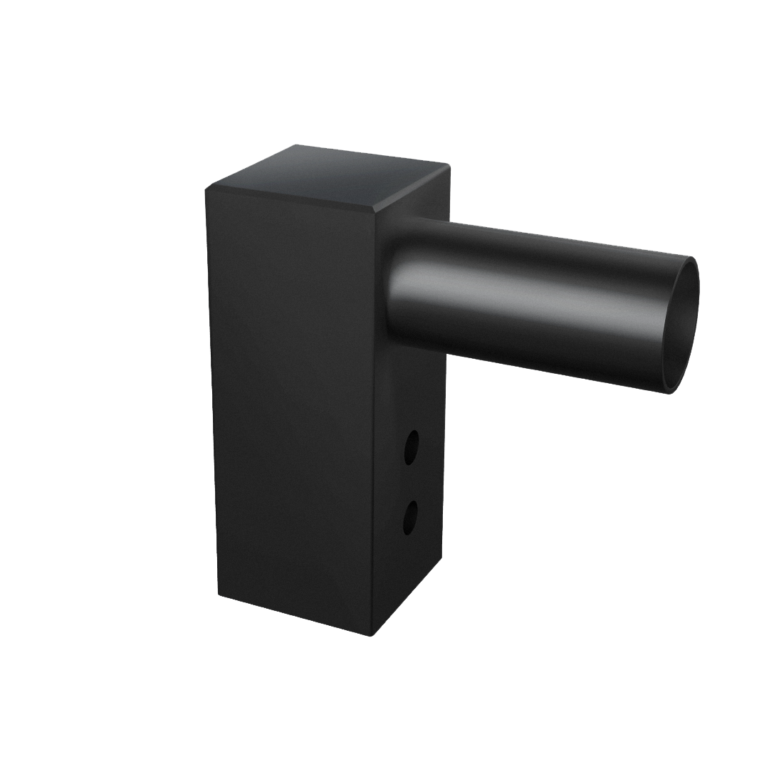 SL2 100mm Square Pole Single Spigot Adaptor - Black– Integrated Power