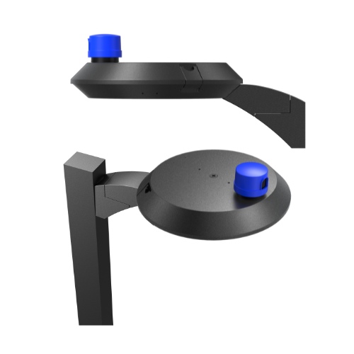 PT5 Series LED Poletop Light with PE Cell - 60W Straight Arm ...