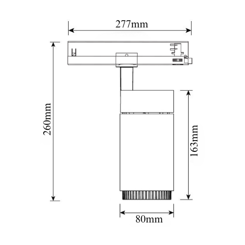 TR Series Casambi LED Tracklights - Beam Adjustable Spotlight Black 25 ...