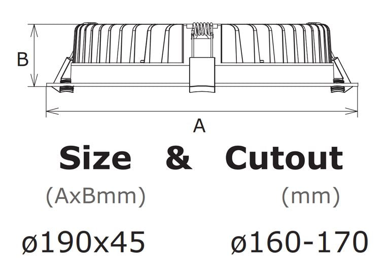 DL Series Tri-Colour LED Downlight - 25W– Integrated Power